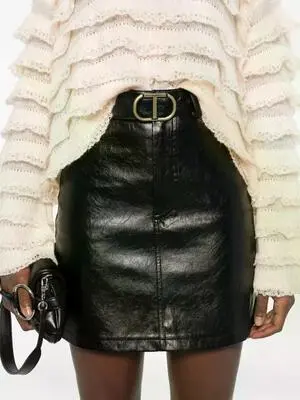 TWINSET Belted Mini Skirt