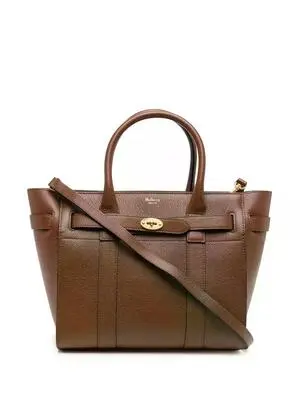 Mulberry Small Bayswater Zipped Tote Bag - Brown