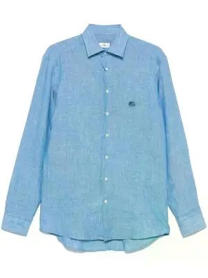 Etro Pegaso-motif Shirt - Blue