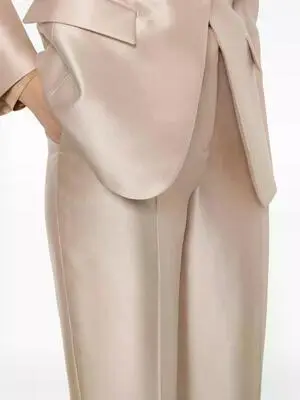 Alberta Ferretti Mikado Satin Trousers