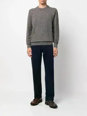Barbour Crewneck Knitted Jumper - Brown