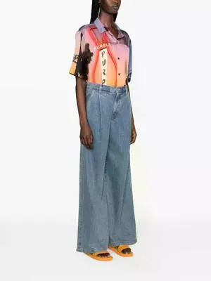 AGOLDE Ellis Mid-rise Wide-leg Jeans