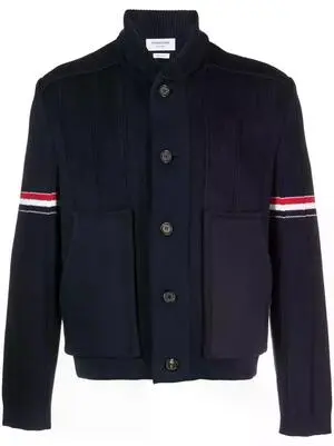 Thom Browne Single-breasted Button-fastening Shirt Jacket