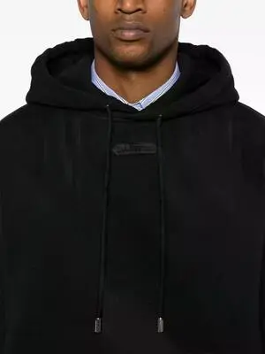 LANVIN Logo-embroidered Cotton Hoodie