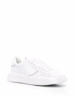 Philippe Model Side Logo-patch Sneakers - White