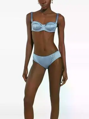 Dolce & Gabbana Dna Scallop-edge Satin Briefs