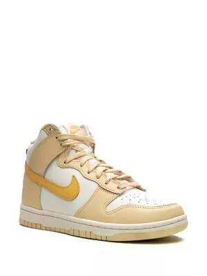 Nike Dunk High Pale Vanilla Leather Sneakers - Neutrals