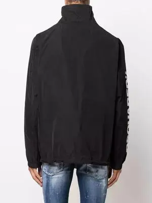 Dsquared2 Logo-print Zippered Coat
