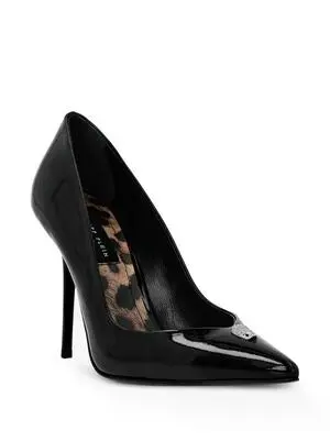 Philipp Plein 105mm Pointed-toe Leather Pumps - Black