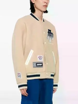 AAPE BY *A BATHING APE Logo Varsity Jacket