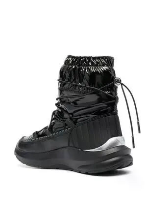 EA7 Logo-print Quilted Snow Boots - Black