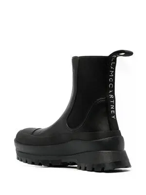Stella McCartney Trace Faux-leather Ankle Boots - Black