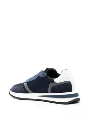 Philippe Model Logo-patch Panelled Sneakers - Blue