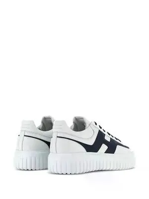 Hogan H-stripes Leather Sneakers - White