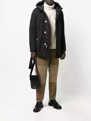 Woolrich Hooded Down Coat - Black