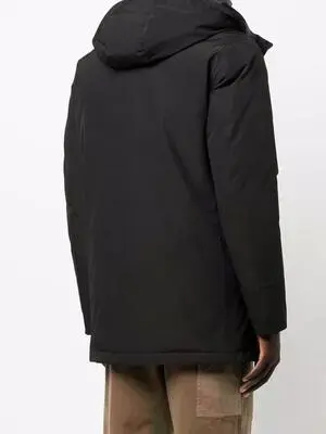 Woolrich Hooded Down Coat - Black