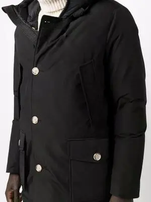Woolrich Hooded Down Coat - Black