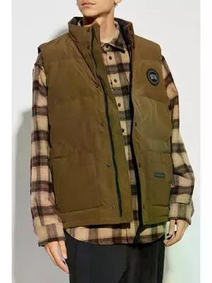 Canada Goose Logo-patch Gilet - Green