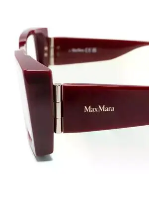 Max Mara Square-frame Glasses - Red