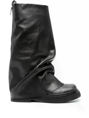 Attico Robin Layered Leather Boots