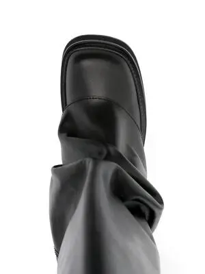 Attico Robin Layered Leather Boots