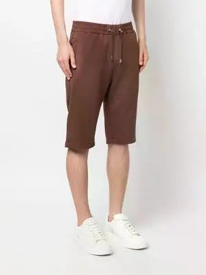 Balmain Logo-print Track Shorts - Brown