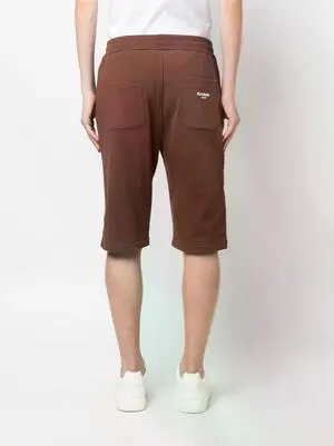 Balmain Logo-print Track Shorts - Brown