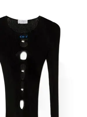 Off-White Cut-out Knitted Dress