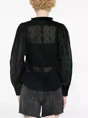 MARANT ETOILE Terzali Floral-embroidered Blouse