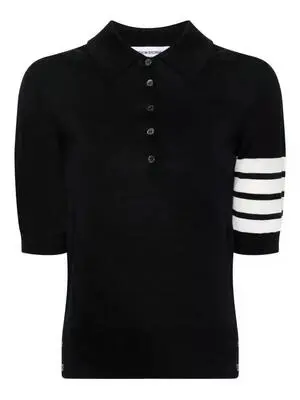 Thom Browne Fine-knit Polo Top
