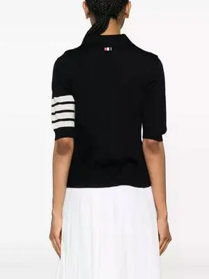 Thom Browne Fine-knit Polo Top