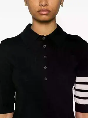 Thom Browne Fine-knit Polo Top