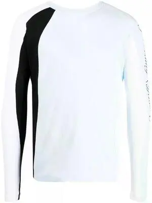 GMBH Logo-print Long-sleeve T-shirt - Blue