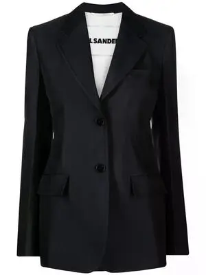 JIL SANDER Tailored Single-breasted Blazer - Blue