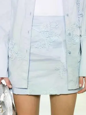 ROTATE BY BIRGER CHRISTENSEN Cotton Mini Skirt