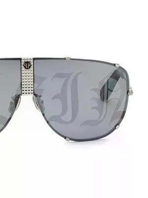 Philipp Plein Studded Pilot-frame Sunglasses