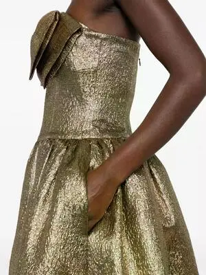 SELF-PORTRAIT Metallic Midi Dress