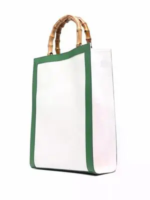 Casablanca Logo-print Bamboo-handle Tote Bag
