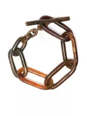 PARTS OF FOUR Toggle Chain Bracelet - Brown