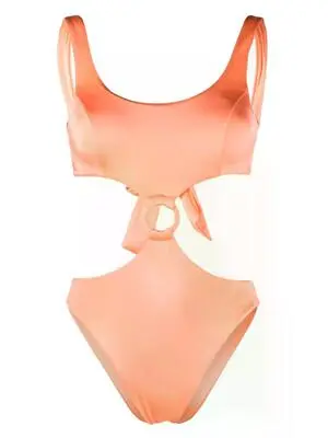 NOIRE SWIMWEAR Cut-out Detailing Swimsuit - Orange