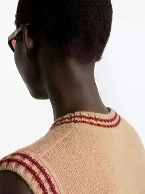 Prada Intarsia Ribbed Vest