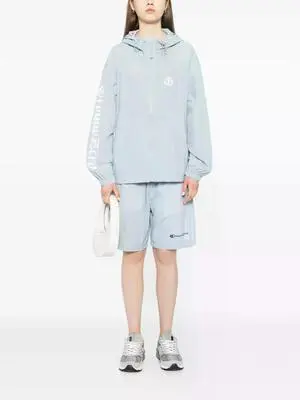 GROUND ZERO Logo-print Knee-length Shorts