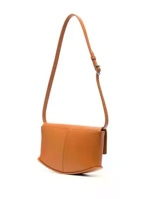DURAZZI MILANO Logo-engraved Leather Shoulder Bag - Silver