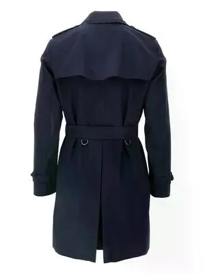 Burberry Double-breasted Trench Coat - Blue