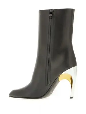 Alexander McQueen 95mm Leather Ankle Boots