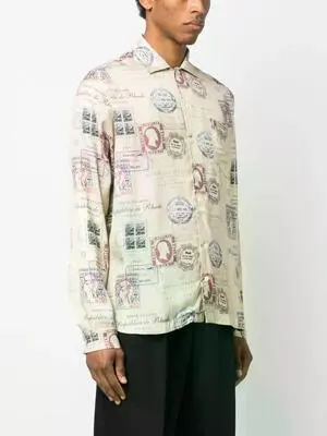 Rhude Passport Stamp Print Shirt