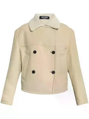 Jacquemus Double-breasted Shearling Jacket