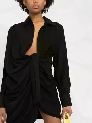 Jacquemus Long-sleeved Mini Shirt Dress