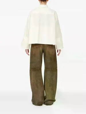 MAISON MARGIELA Logo-print Poplin Shirt