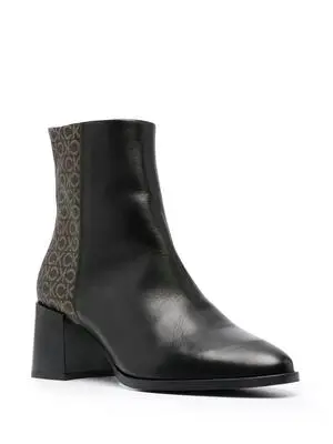 Calvin Klein Monogram-print Ankle Boots